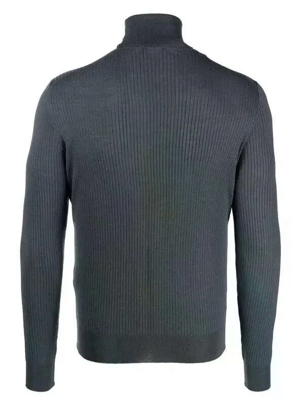 DELL'OGLIO Ribbed-knit Roll-neck Jumper