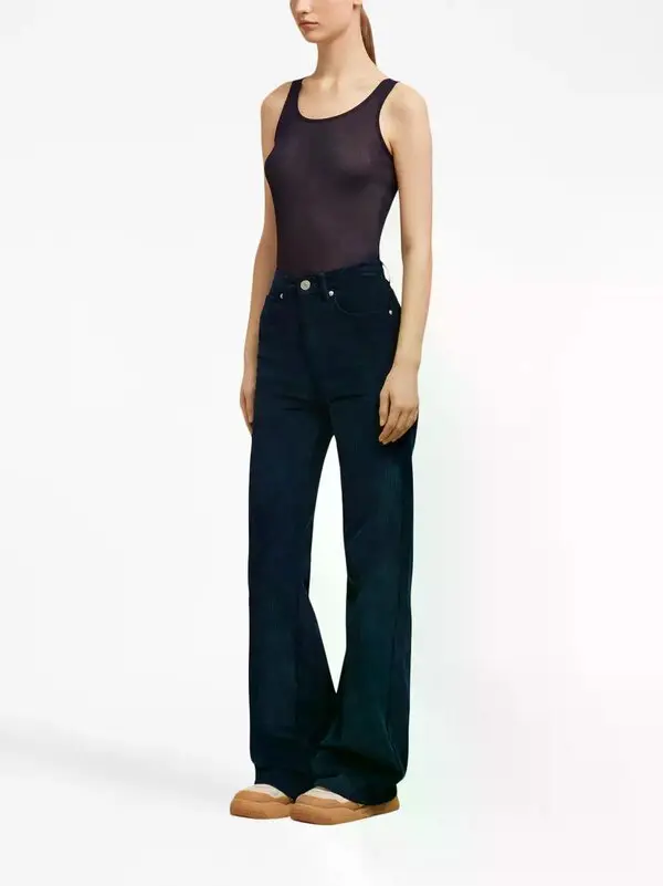 AMI Paris Flared Corduroy Trousers