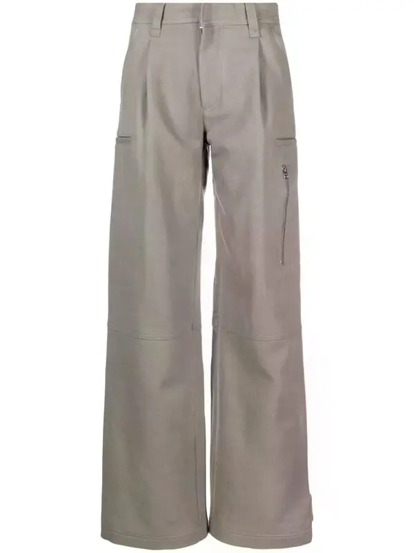 AMI Paris Wide-leg Virgin Wool Trousers