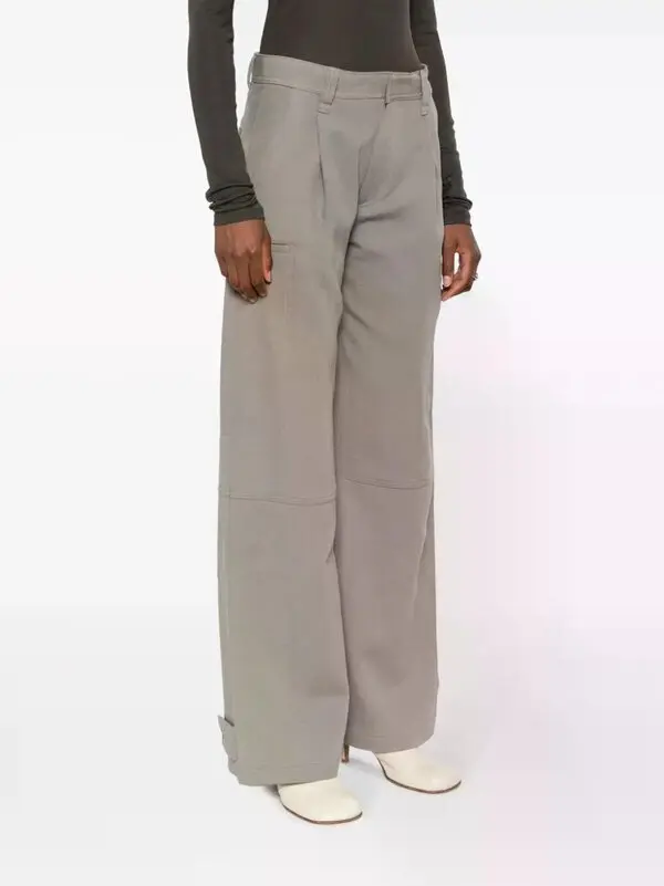 AMI Paris Wide-leg Virgin Wool Trousers