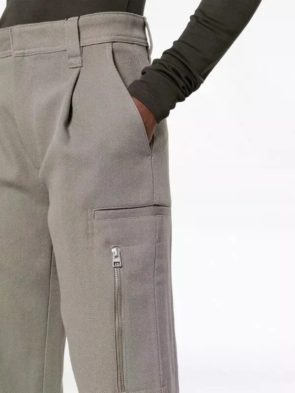 AMI Paris Wide-leg Virgin Wool Trousers