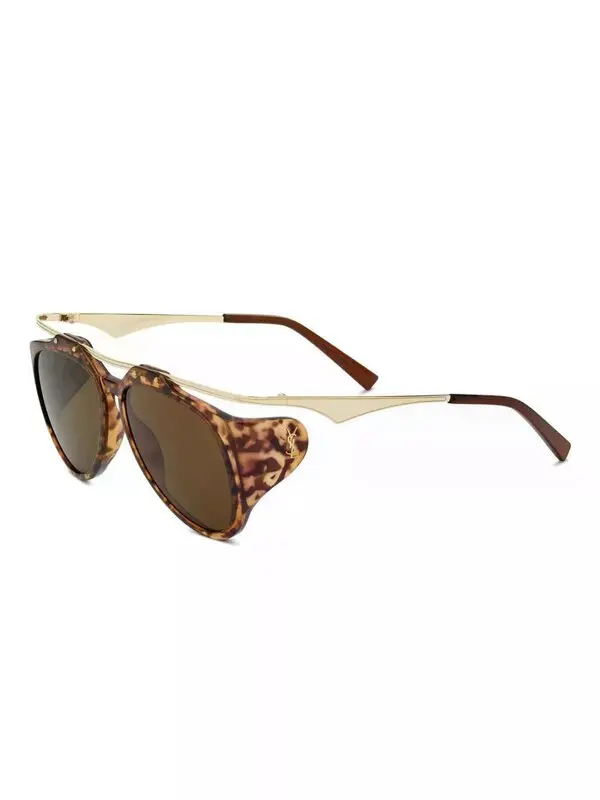 Saint Laurent Amelia Pilot-frame Sunglasses
