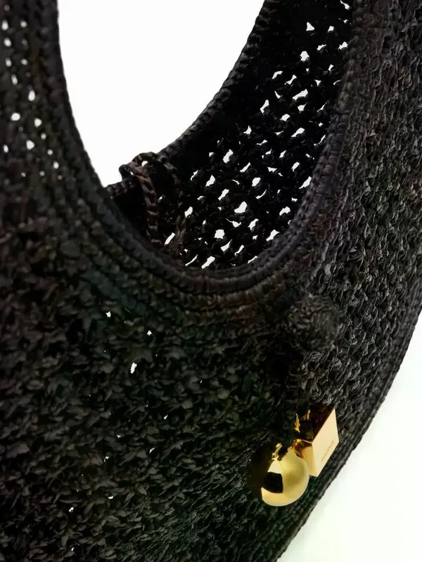 Jacquemus Le Rond Spiaggia Raffia Shoulder Bag