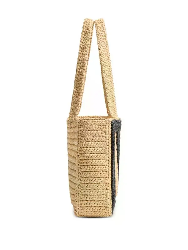 Valentino Garavani Medium Viva Superstar Raffia Tote Bag - Neutrals