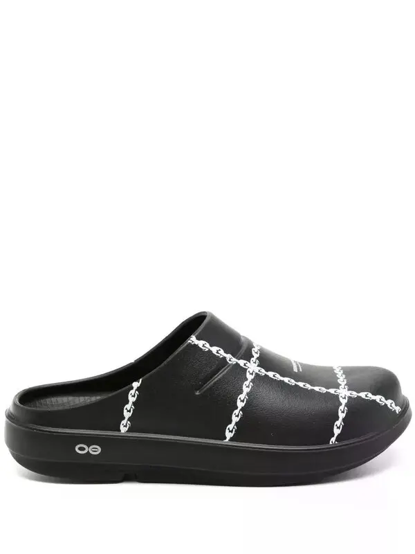 Undercover Graphic-print Platform Clogs