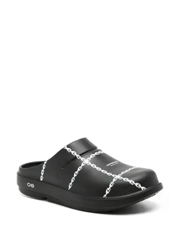 Undercover Graphic-print Platform Clogs