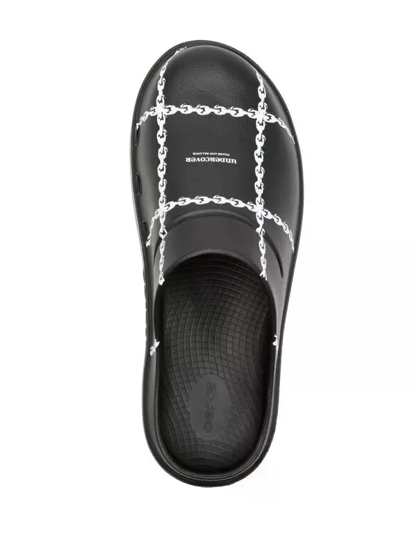 Undercover Graphic-print Platform Clogs