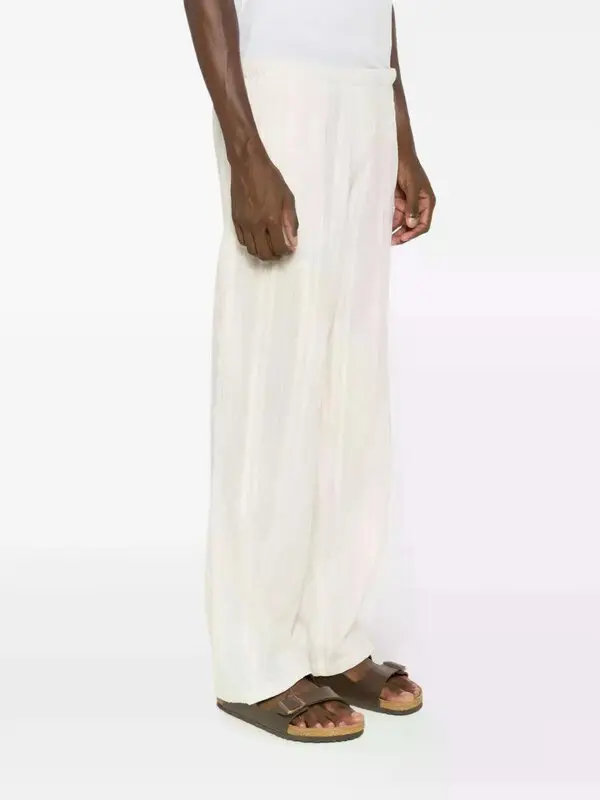 AMIR SLAMA Striped Straight-leg Trousers
