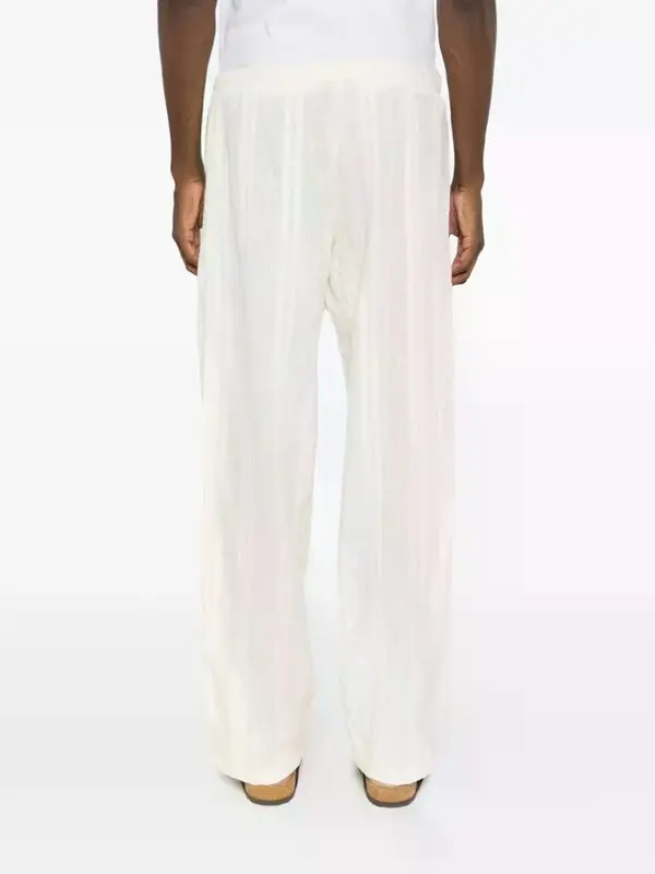 AMIR SLAMA Striped Straight-leg Trousers