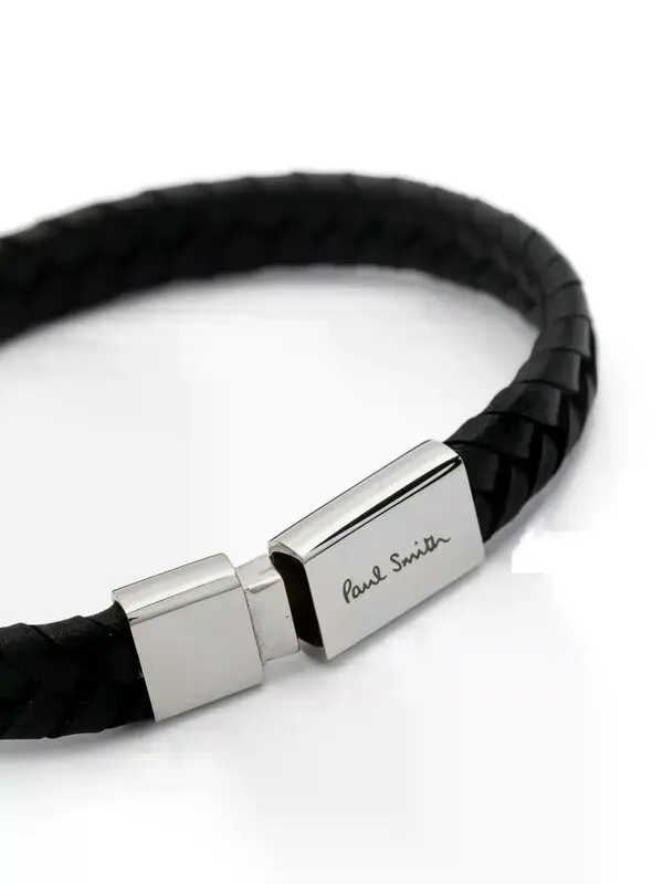 Paul Smith Braided Leather Bracelet