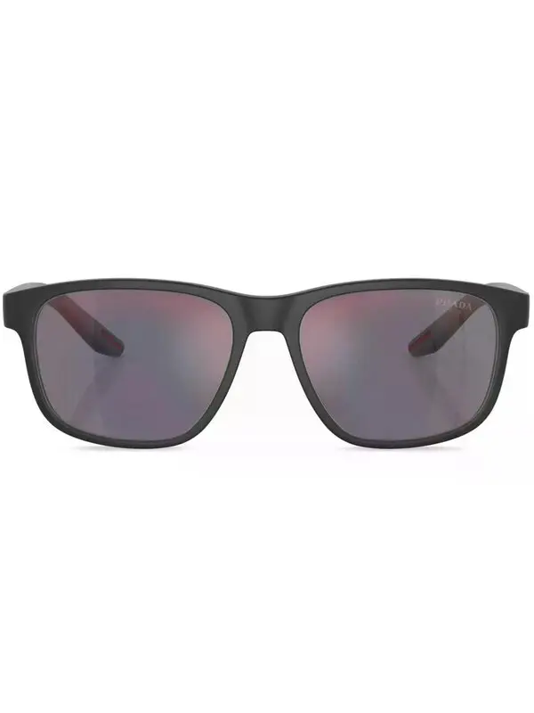 Prada Rectangle-frame Sunglasses - Grey