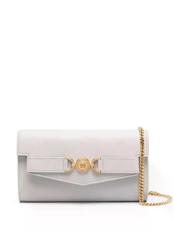 Versace Medusa '95 Leather Clutch Bag - Grey