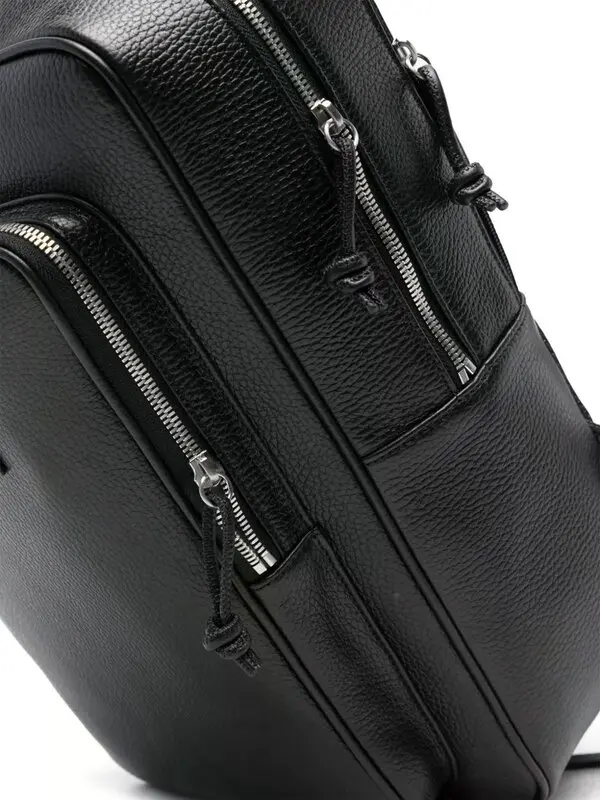 Emporio Armani Grained-leather Backpack