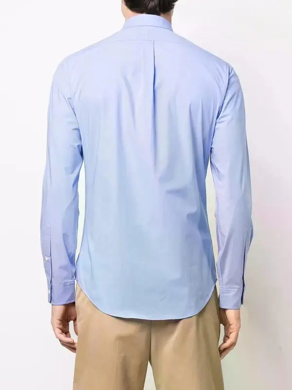 Polo Ralph Lauren Long-sleeve Buttoned Collar Shirt - Blue