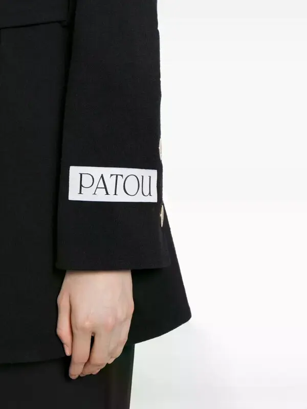 PATOU Belted Virgin-wool Coat