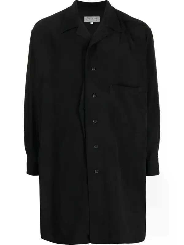 Yohji Yamamoto Patch-pocket Long-sleeve Shirt