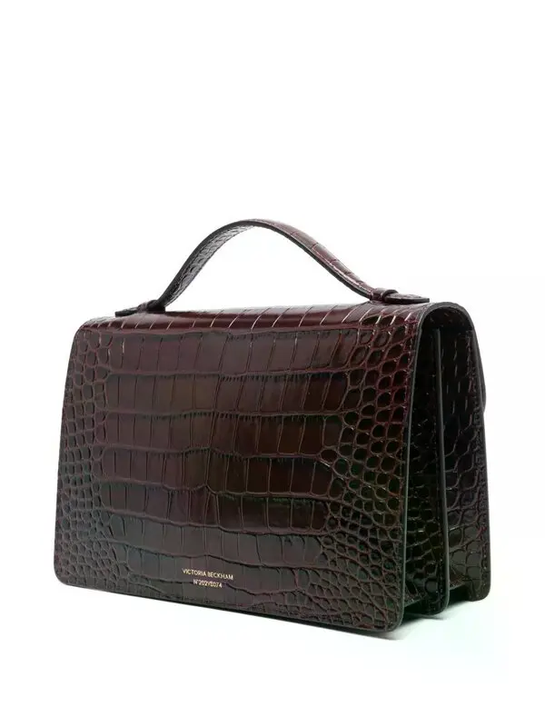 Victoria Beckham Embossed-croc Shoulder Bag
