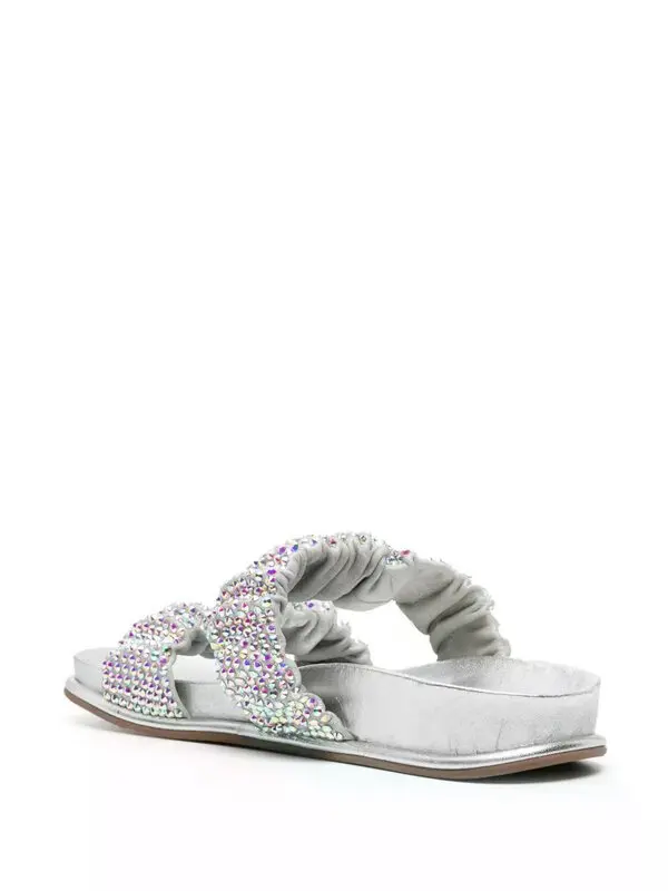 LE SILLA Pool Side Embellished Calf Leather Sandals