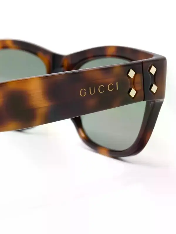 Gucci Square-frame Sunglasses - Brown