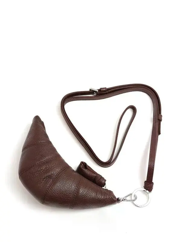 LEMAIRE Croissant Coin Purse - Brown