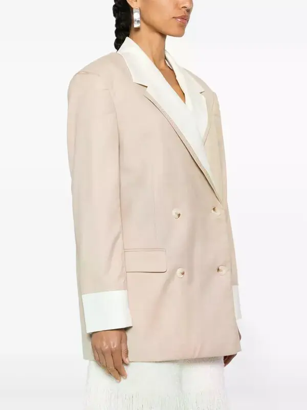 Remain Birger Christensen Two-tone Double-breasted Blazer
