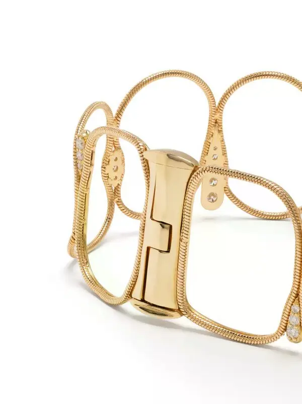 Fernando Jorge 18kt Yellow Fluid Diamond Bracelet