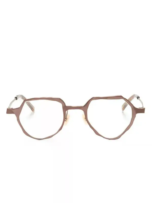 MASAHIROMARUYAMA Geometric-frame Glasses - Brown