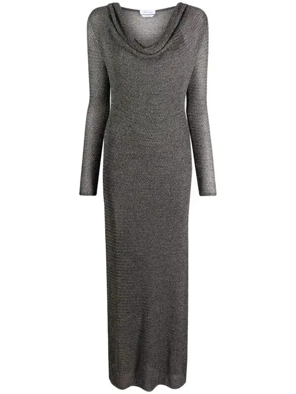 Blumarine Cowl-neck Maxi Dress