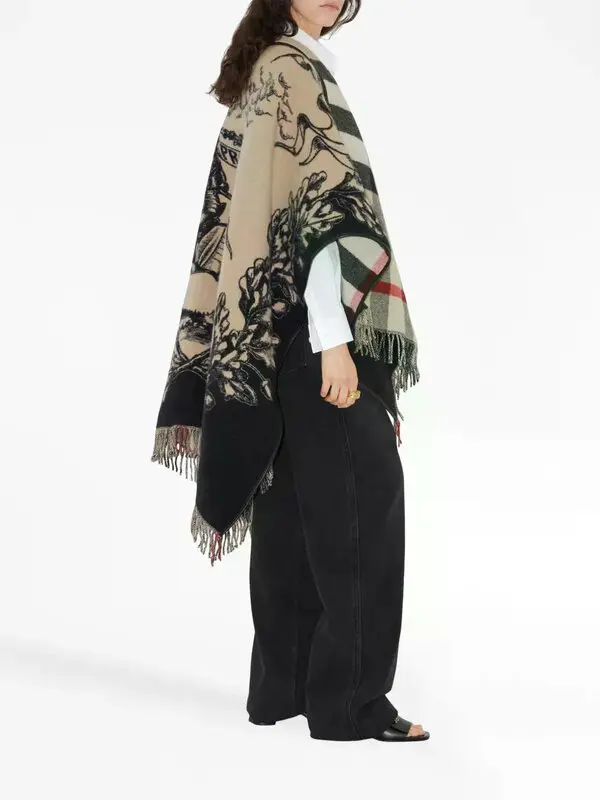 Burberry Gallant Knight Wool Cape