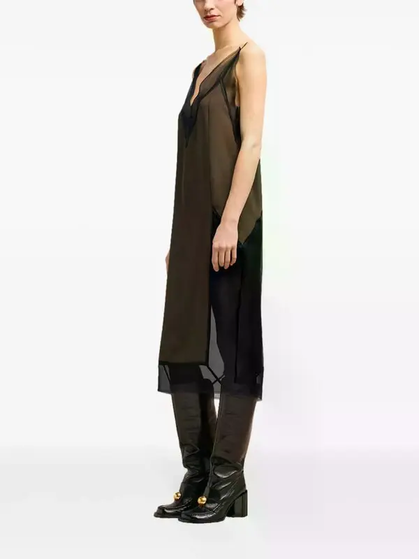 AMI Paris Thin Strap Midi Dress