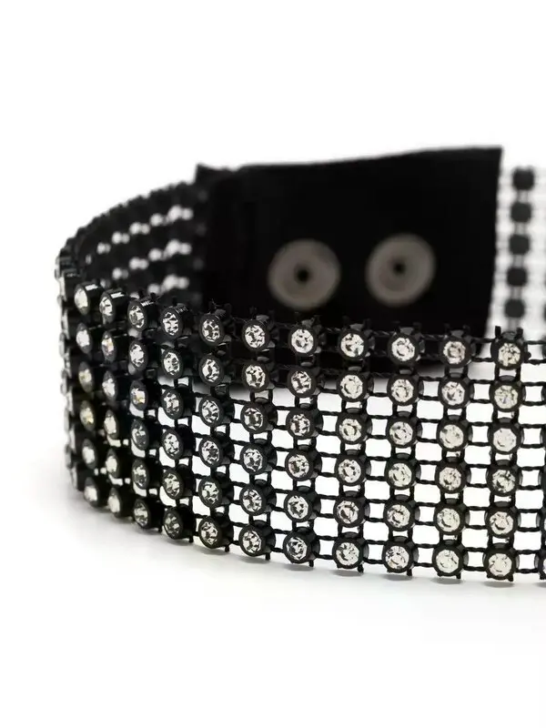 MANOKHI Crystal-embellished Mesh Choker