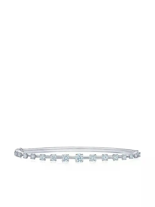 Kwiat 18kt White Gold Diamond Starry Night Bangle - Silver