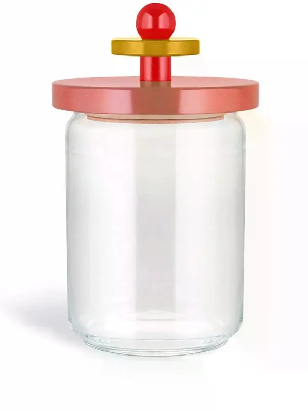 ALESSI 100 Values Collection Glass Jar - Red