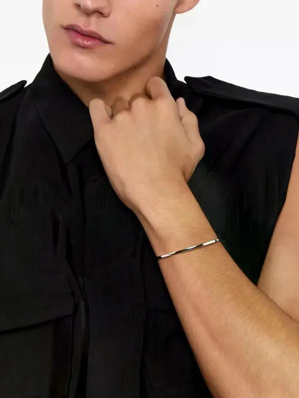 Mateo Bar Cuff Bracelet - Silver