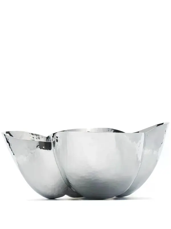 TOM DIXON Cloud Hammered Sculptural Bowl - Silver