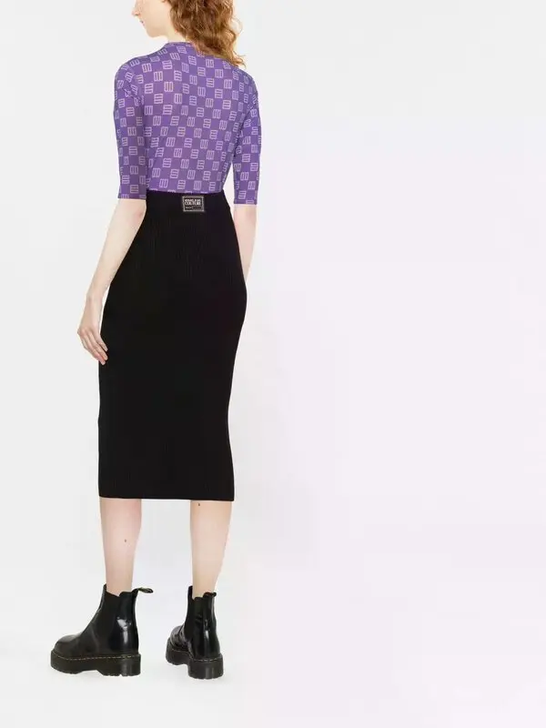 Versace Knitted Midi Skirt