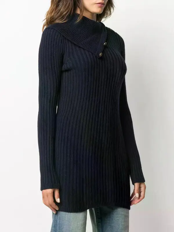 Saint Laurent Fold-over Collar Jumper