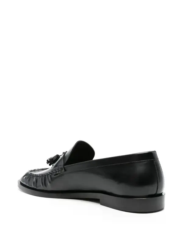THE ROW Tassel-embellished Leather Loafers