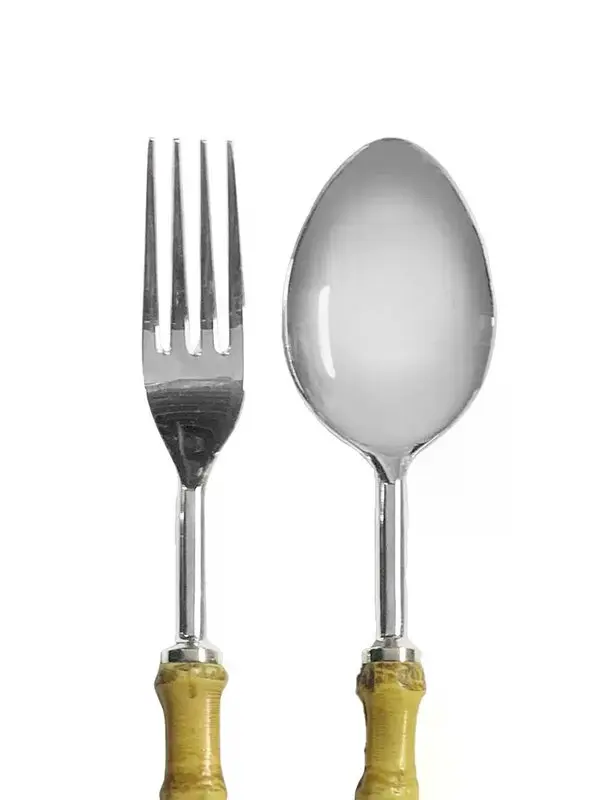 LES-OTTOMANS Bamboo Serving Cutlery