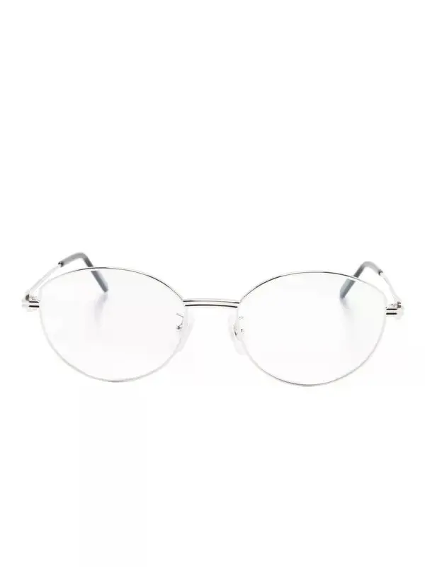Cartier Oval-frame Glasses - Silver