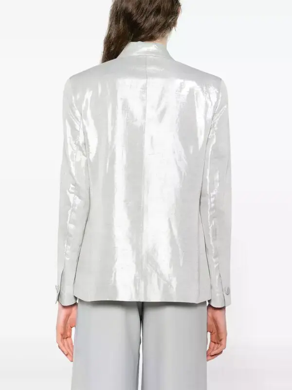 RAME Metallic Double-breasted Blazer