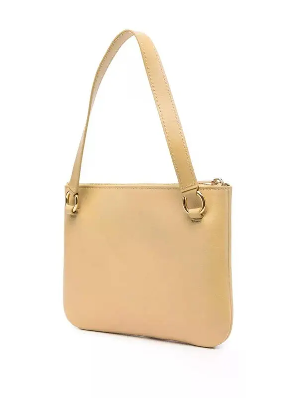 JIL SANDER Logo-lettering Leather Crossbody Bag - Neutrals