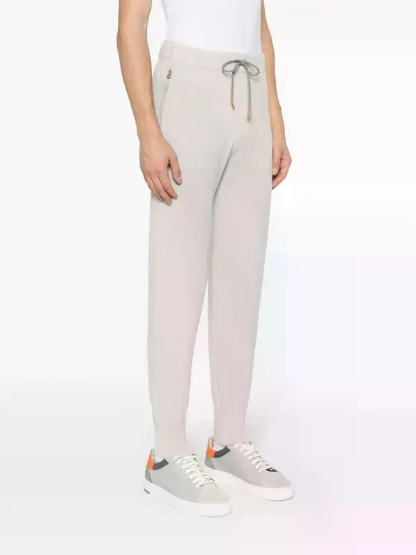 Eleventy Drawstring-fastening Cashmere Track Pants