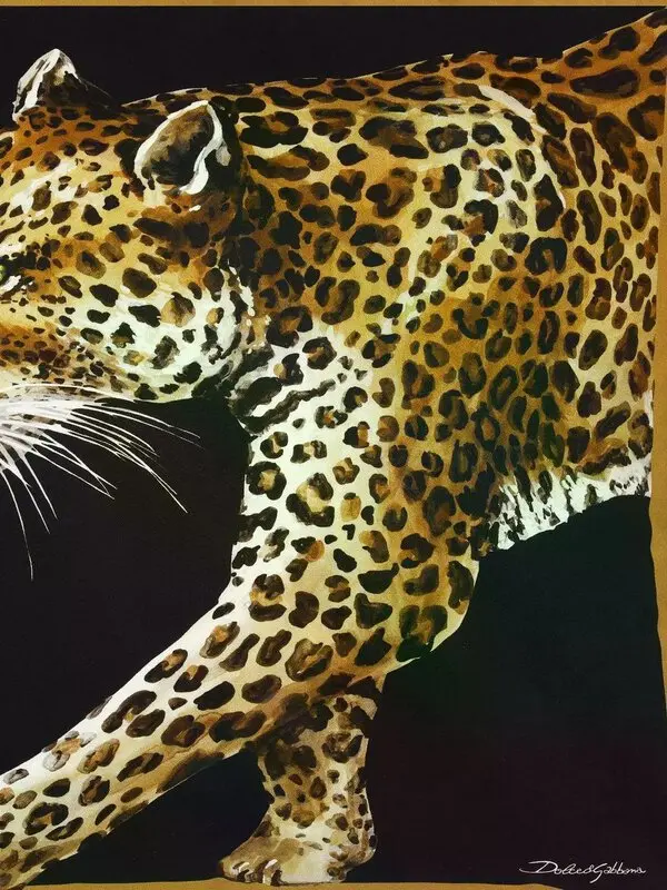 Dolce & Gabbana Medium Leopardo-print Canvas Cushion