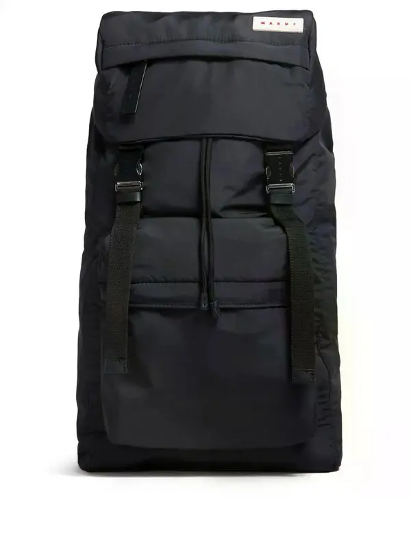 Marni Puff Buckled Backpack - Black