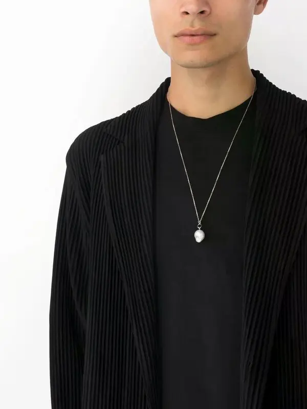 MARIA BLACK Twister Necklace With Baroque Pearl