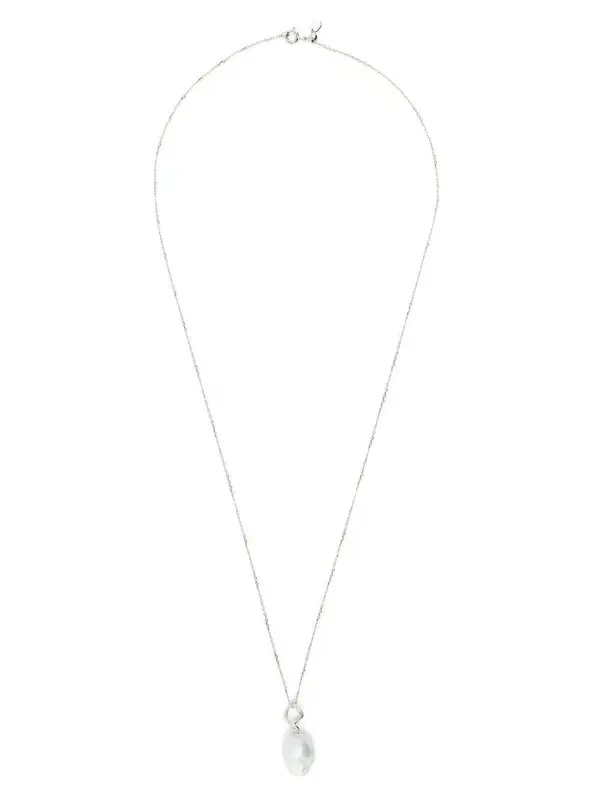 MARIA BLACK Twister Necklace With Baroque Pearl
