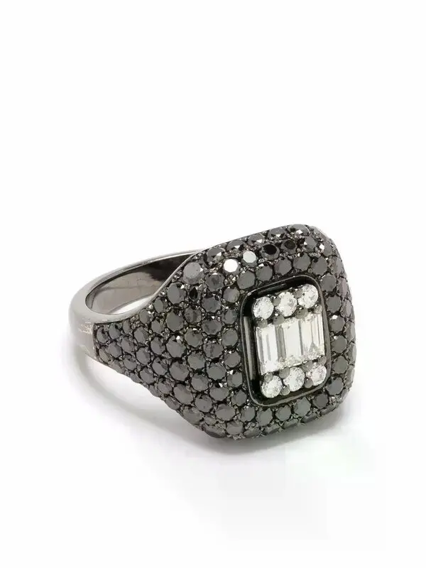 MONAN 14kt White Gold Diamond Ring - Silver