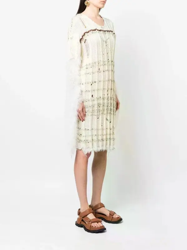 VITELLI Multi-knit Midi Jumper Dress