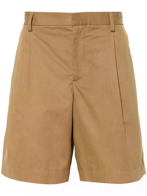 A.p.c. Pleated Cotton Shorts
